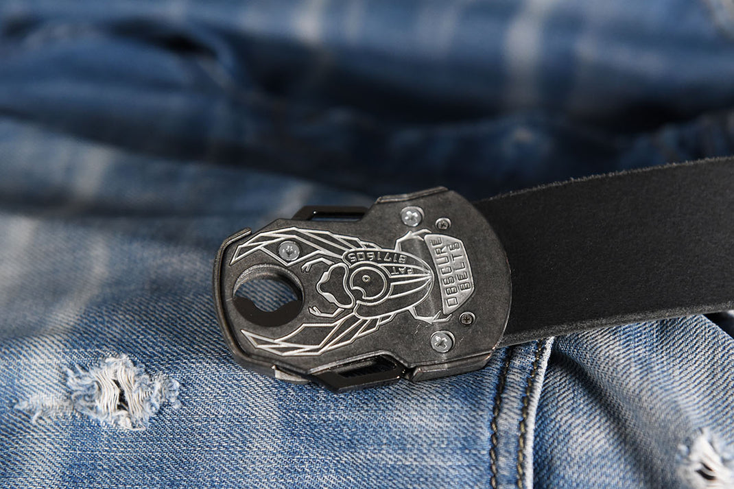 Beetle Buckle | Magnetic Leather Mens Belts – Obscure Belts